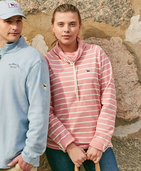 Ladies Classic Stripe Chappy Cowlneck – The Black Dog