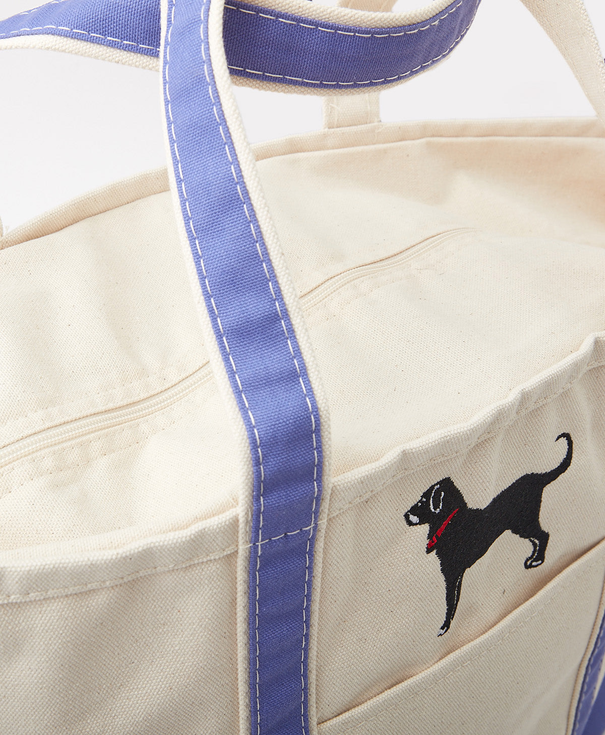 Large Boat Tote With Zipper – The Black Dog